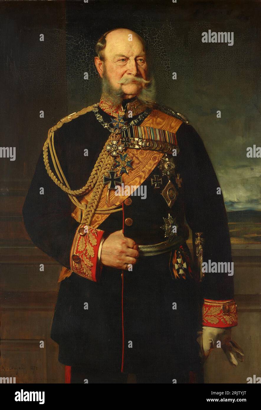 Portrait of Wilhelm I, German Emperor and King of Prussia 1874 by ...