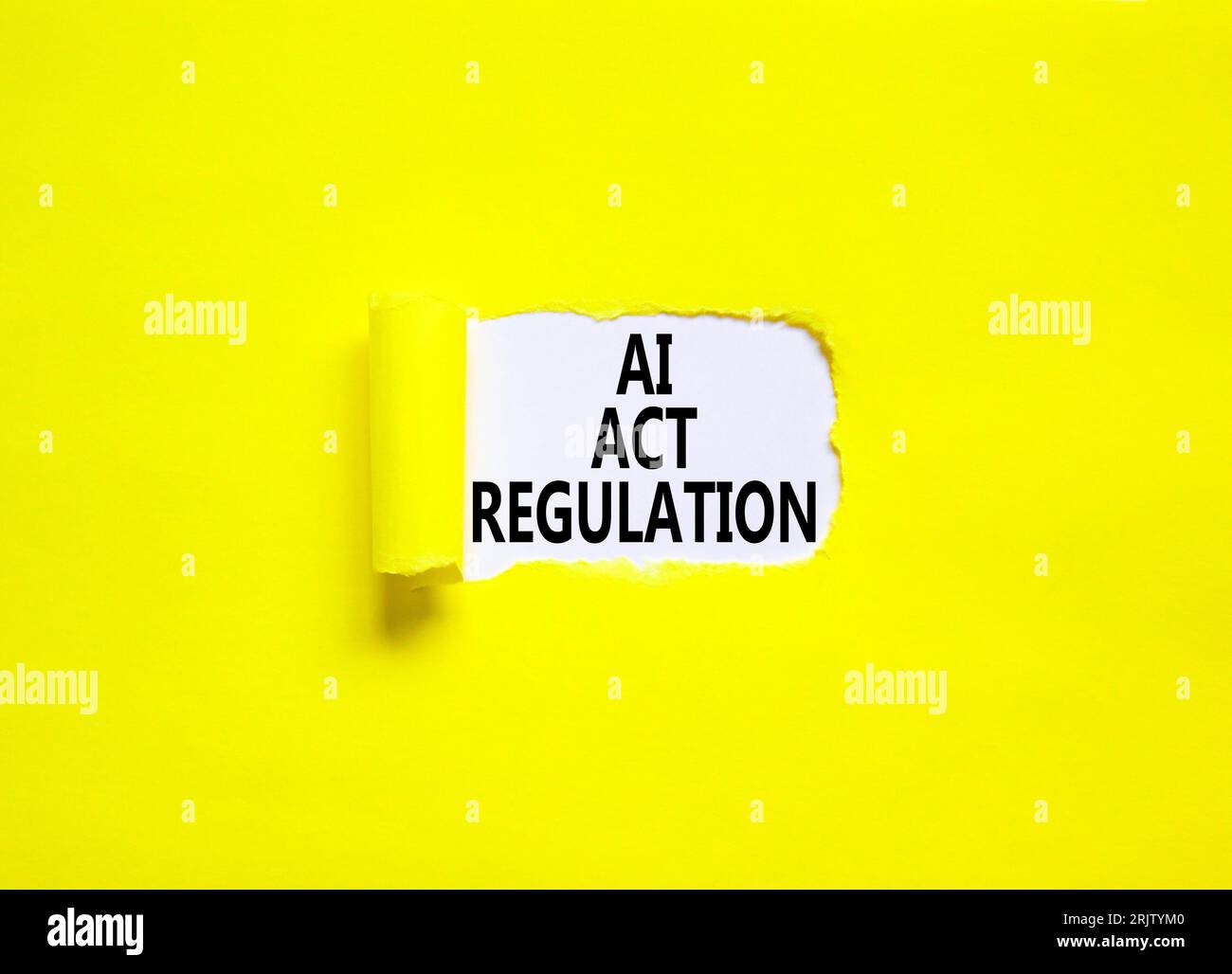 AI act regulation symbol. Concept words AI artificial intelligence act ...