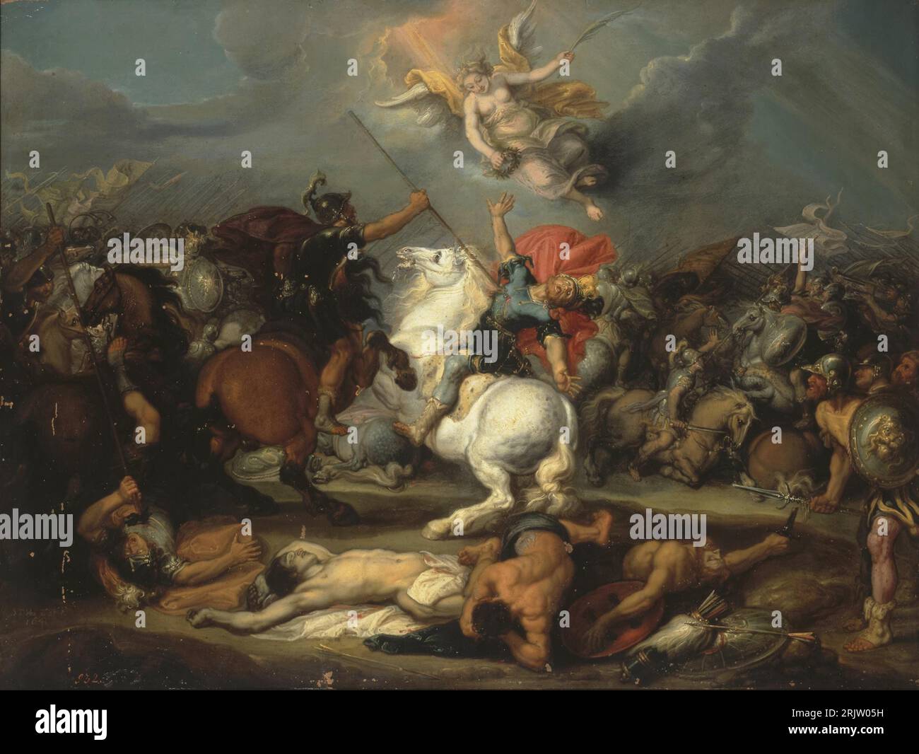 Death of Decius Mus 1641 by Simon de Vos Stock Photo - Alamy