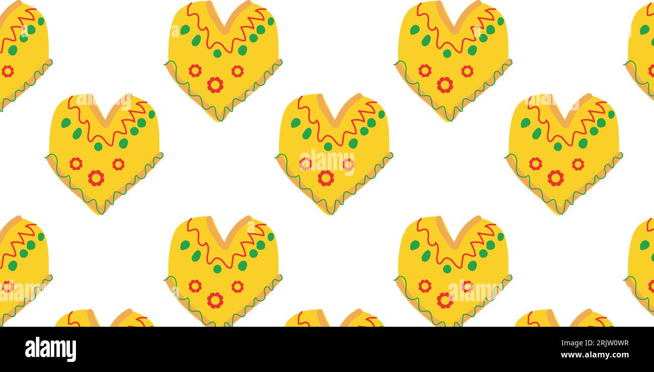 Cartoon Pattern with a Mexican poncho. Vector Stock Vector Image & Art ...