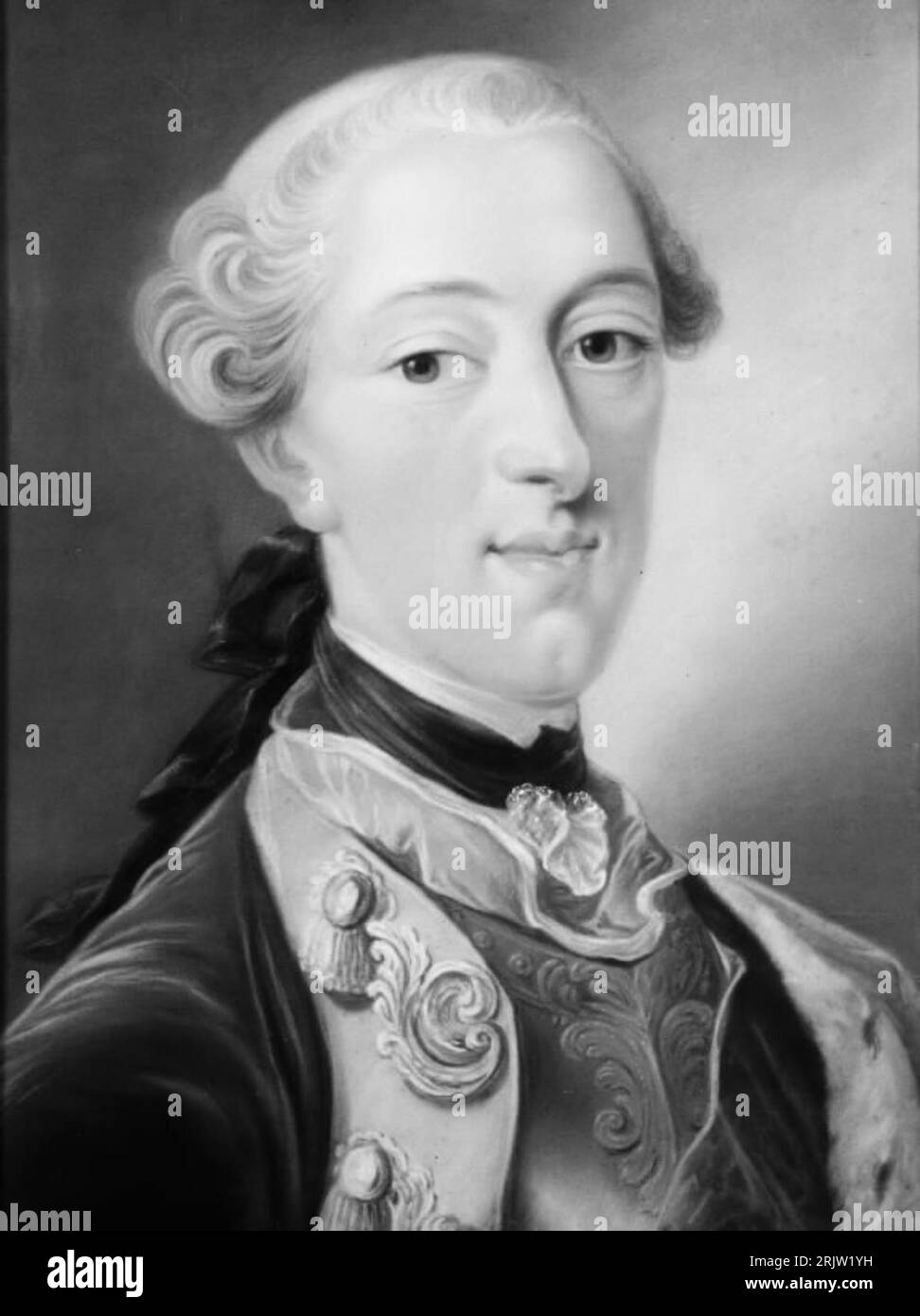 Portrait of King Christian VII of Denmark 18th century by Peder Als ...