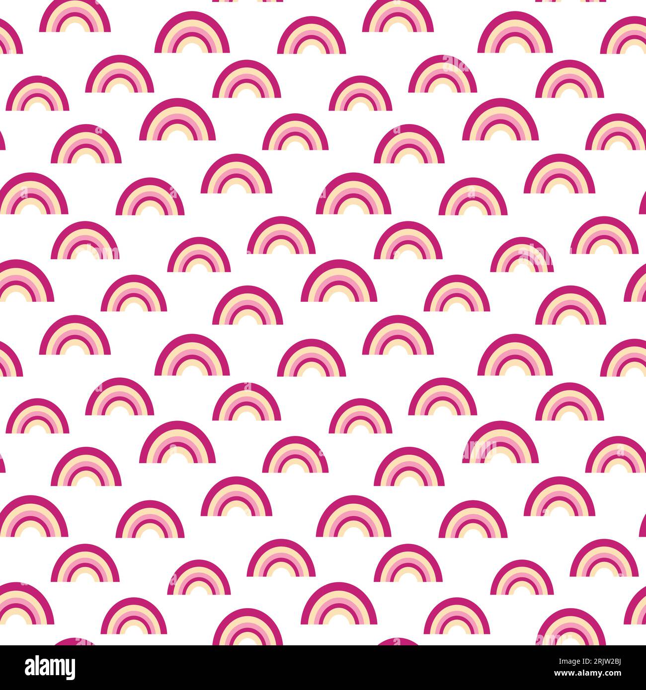 Cute rainbow vector seamless pattern background. Geometric isolated ...