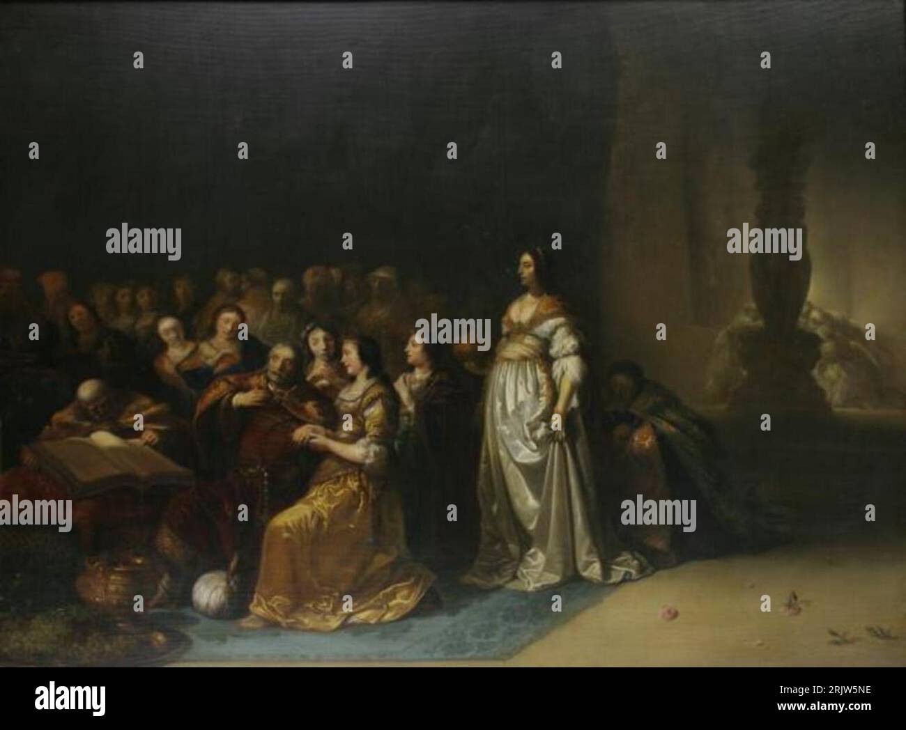 King Solomon is persuaded by his wives into idolatry circa 1700 by ...