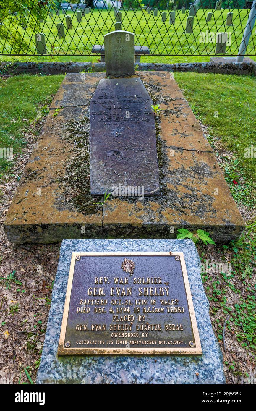 Bristol, Virginia, USA - August 9, 2023: Historic Cemetery where ...
