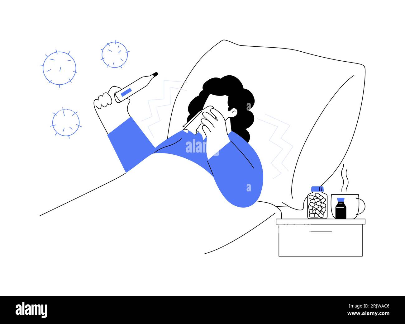 Cold symptoms abstract concept vector illustration Stock Vector Image ...