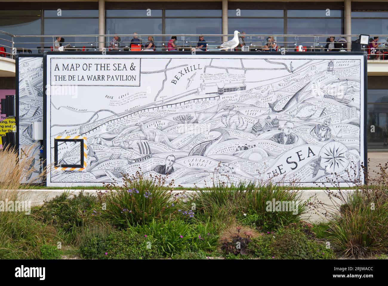 Map of the Sea, De La Warr Pavilion, Bexhill, UK Stock Photo - Alamy