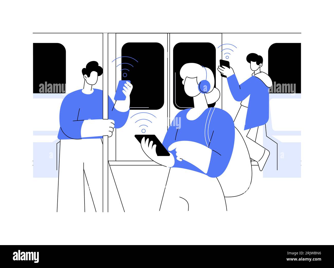 5G public Wi-Fi abstract concept vector illustration Stock Vector Image ...