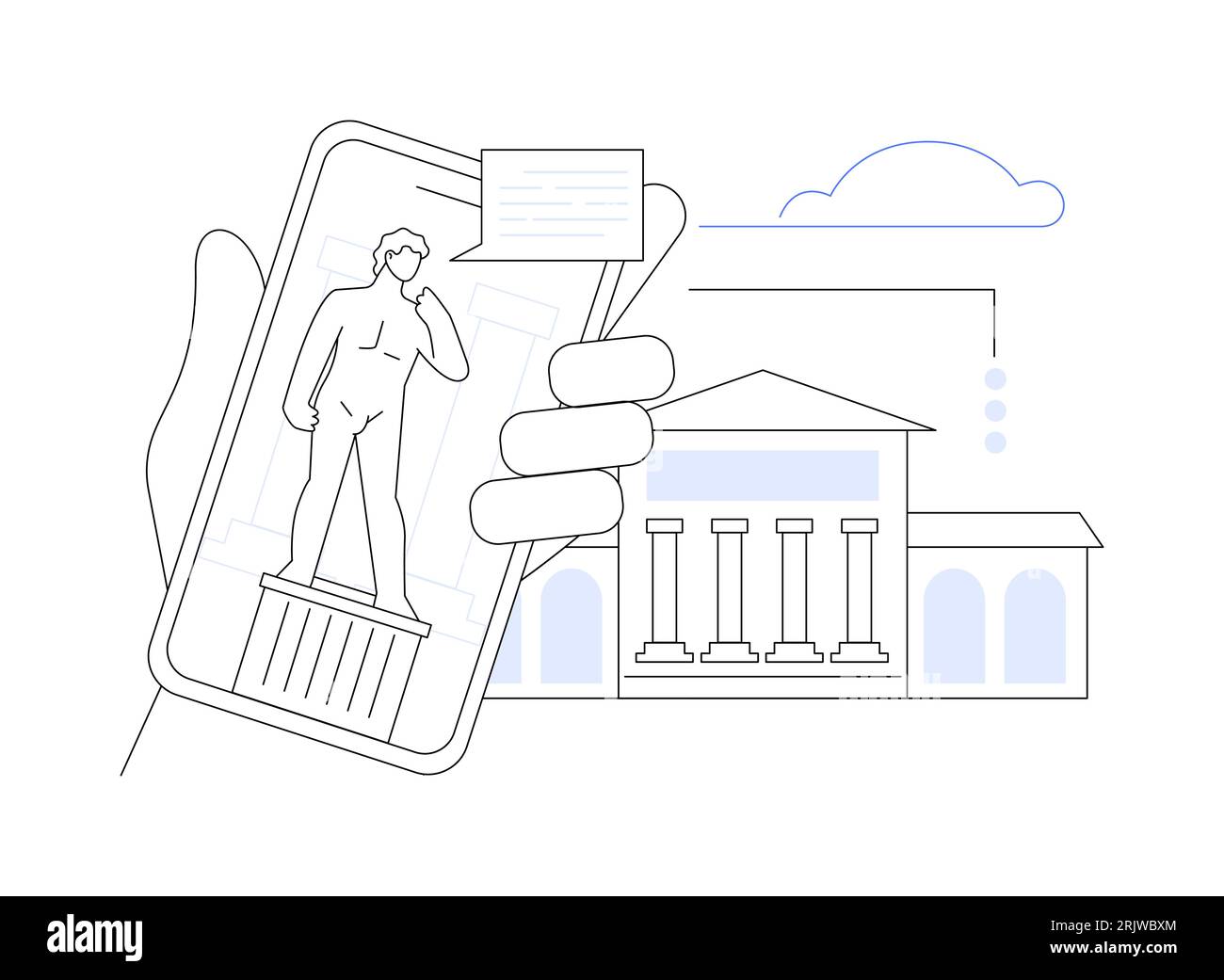 Augmented reality experience with 5G abstract concept vector ...