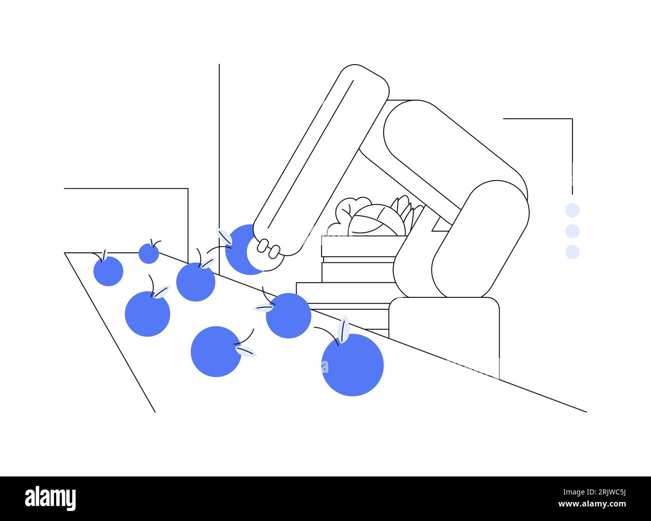Sorting and packing robots abstract concept vector illustration Stock ...