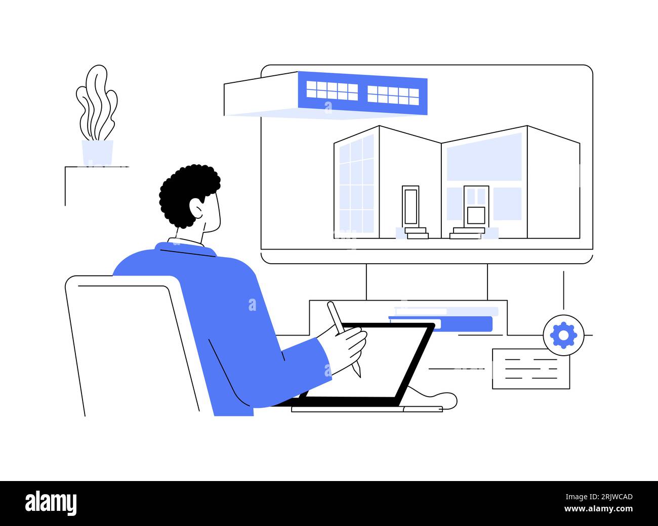 3d Modelling Software Abstract Concept Vector Illustration Stock Vector Image And Art Alamy