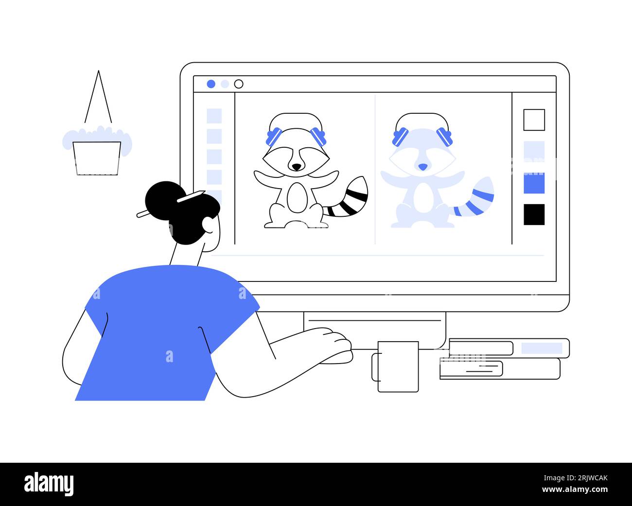 Image enhancement vector Cut Out Stock Images & Pictures - Alamy