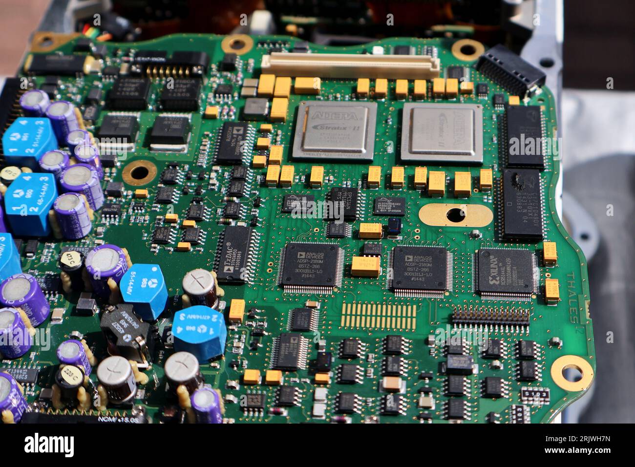 August 23, 2023: The electronic circuit board of the Russian rocket is ...