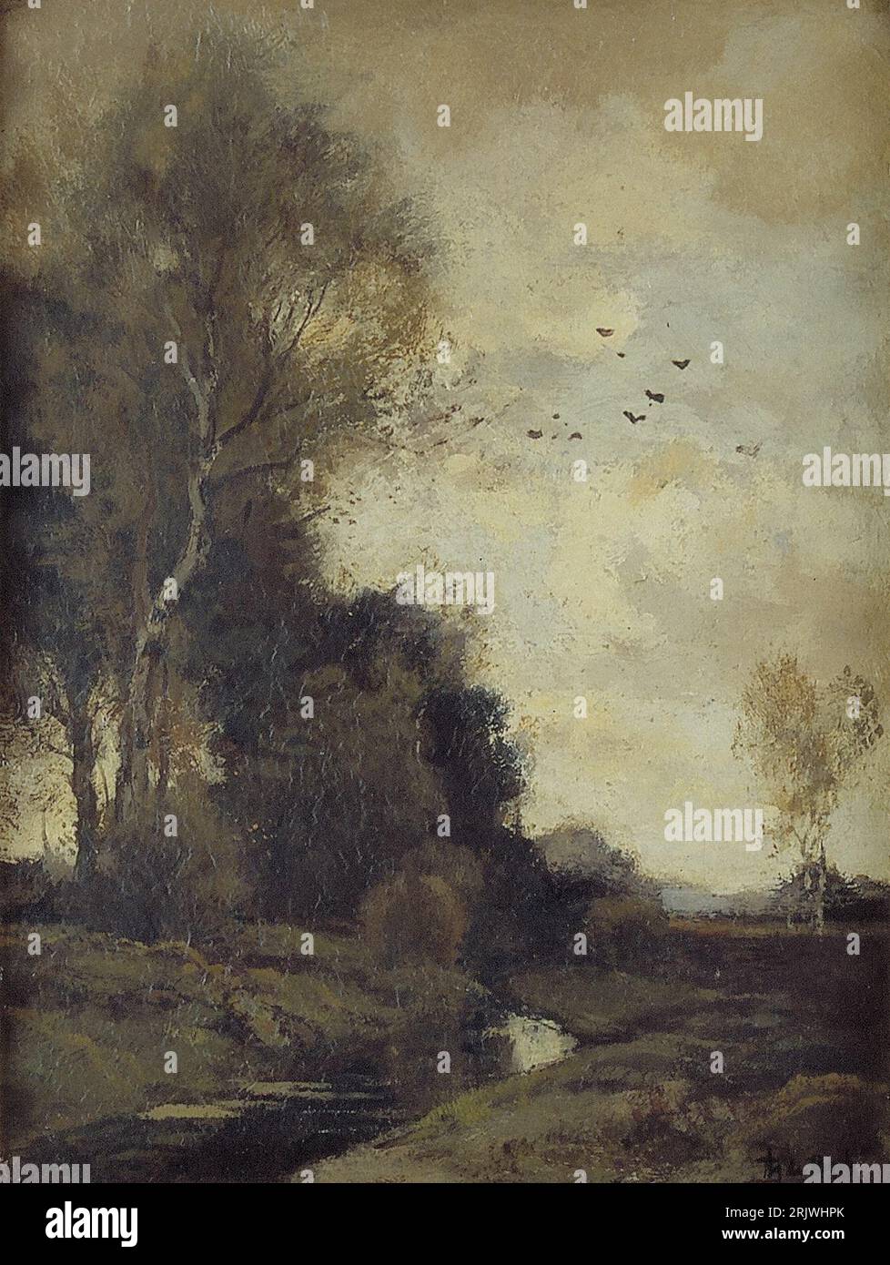 Landschap bij de Heelsumse beek between 1870 and 1899 by Théophile de ...
