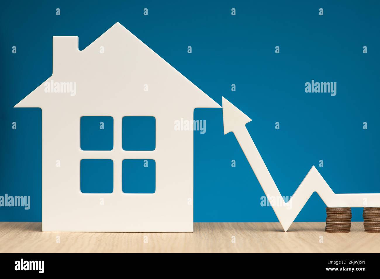 Rising rental prices. Increasing the cost of rental housing. The white ...