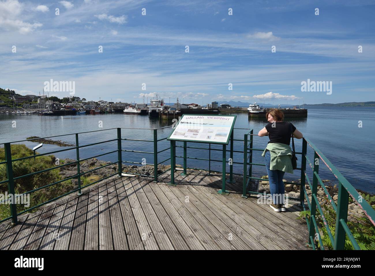 Mallaig harbour and ferry terminal , Scottish Highlands Stock Photo - Alamy