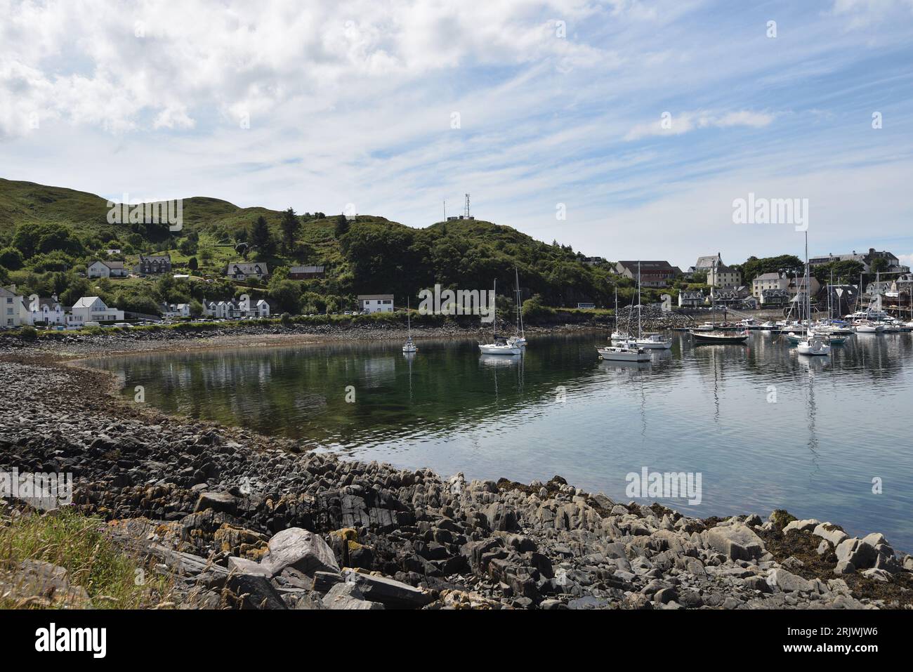 Mallaig harbour and ferry terminal , Scottish Highlands Stock Photo - Alamy