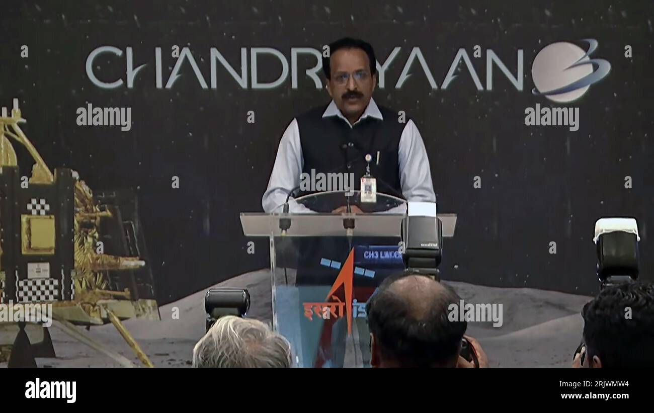 Bengaluru, India. 23rd Aug, 2023. S. Somanath, chairman of the Indian ...