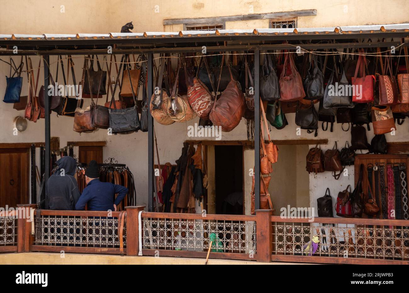 Morocco typical leather tanneries hi-res stock photography and images ...