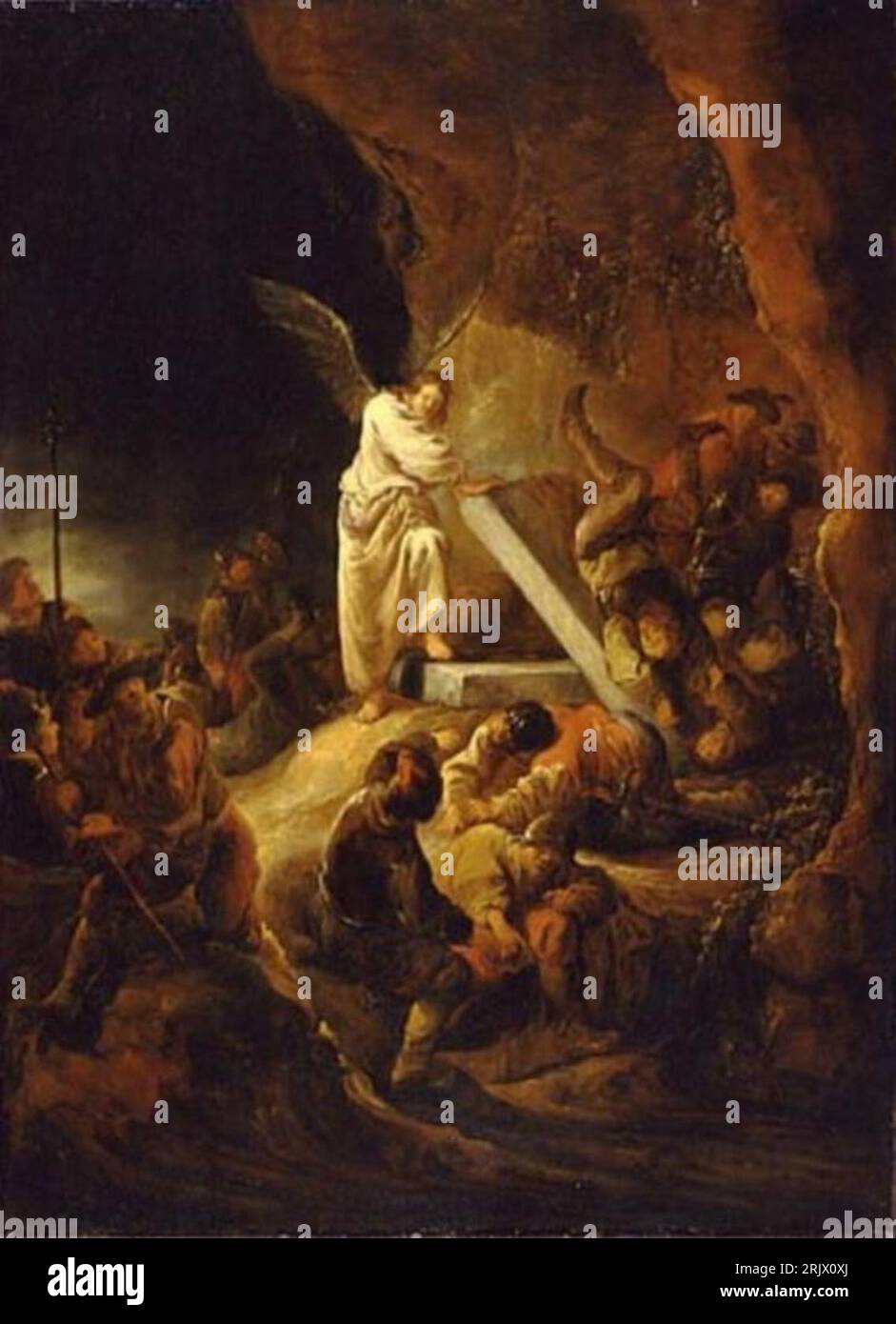 The Angel Taking away the Stone from the Grave 1660 by Benjamin ...