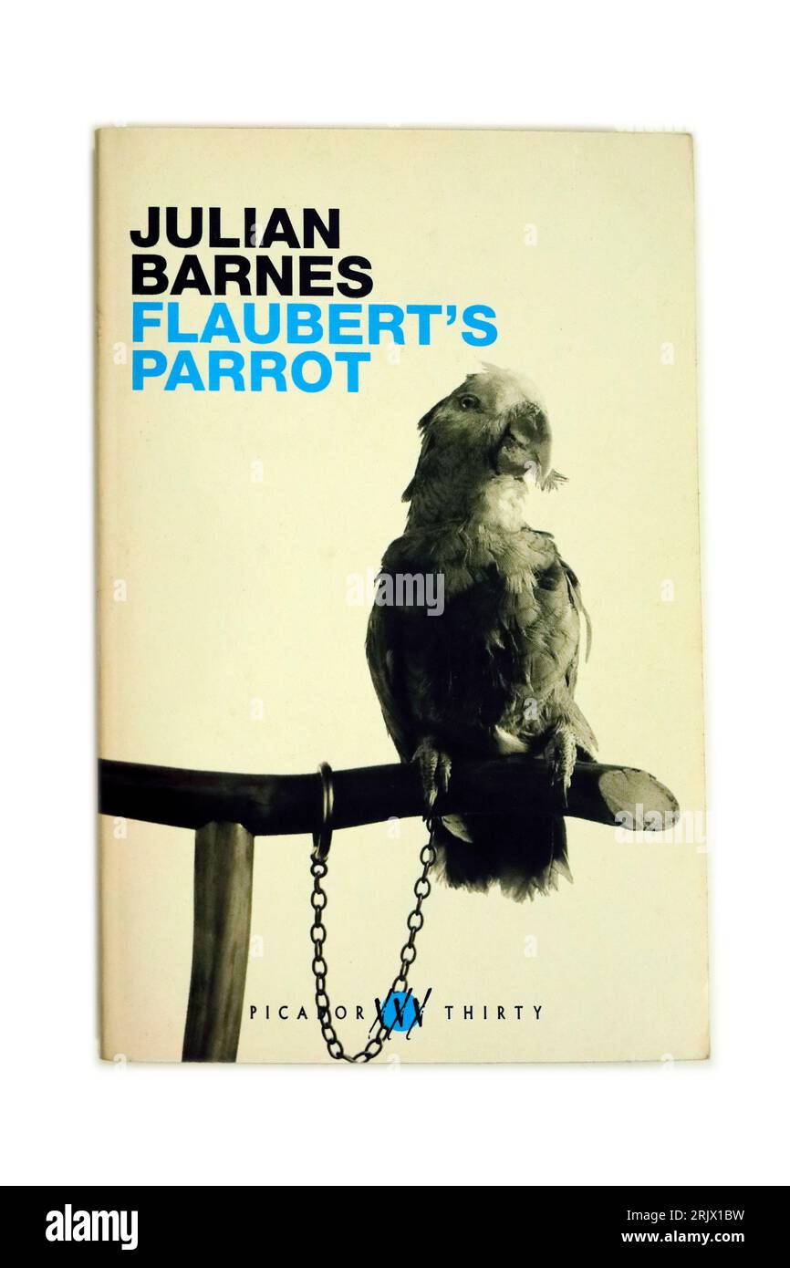 Julian Barnes - Flaubert's Parrot - used Book cover. Studio set up ...