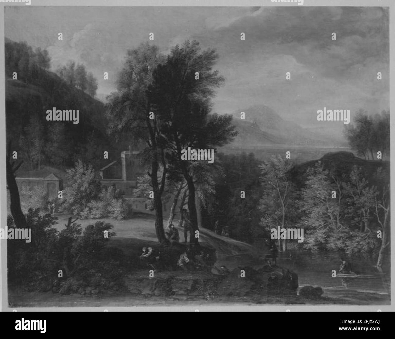 Landschaft between 1665 and 1748 by Franz Joachim Beich Stock Photo - Alamy