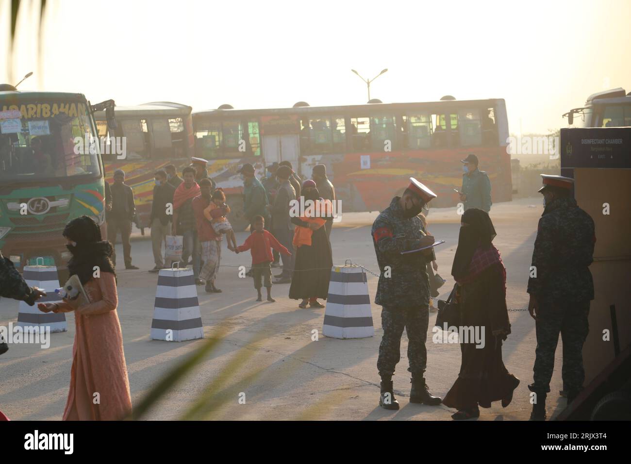 CHITTAGONG, BANGLADESH-JANUARY 29, 2021: Rohingya refugees move to ...