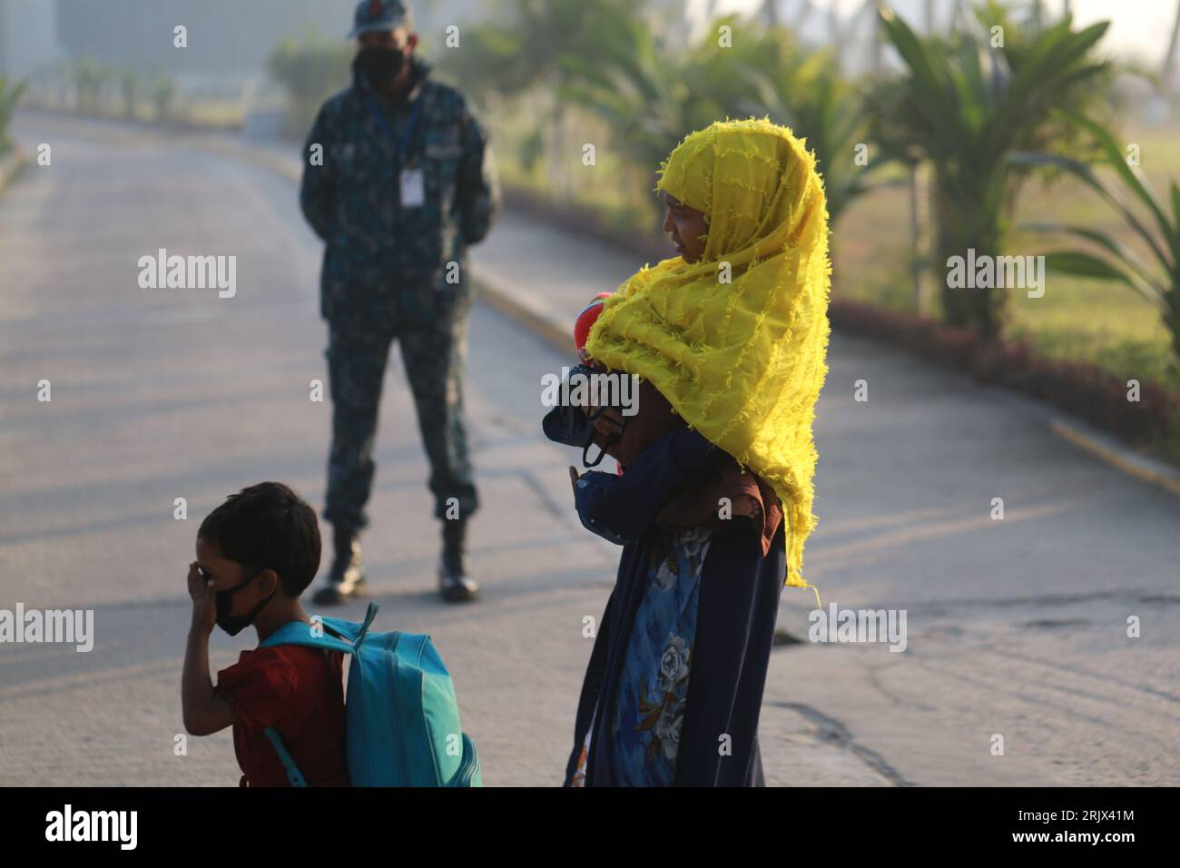 CHITTAGONG, BANGLADESH-JANUARY 29, 2021: Rohingya refugees move to ...