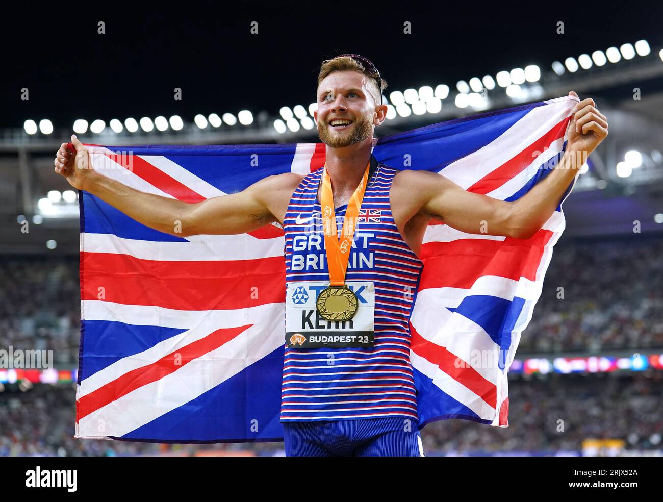 Great Britain's Josh Kerr celebrates after winning gold in the Men's ...