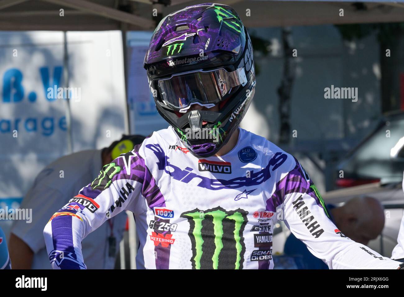 Monster energy yamaha factory mxgp racing team hi-res stock photography ...
