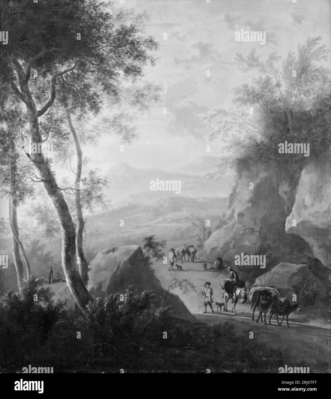 Mountain Landscape with a Natural Gateway between 1648 and 1744 by ...
