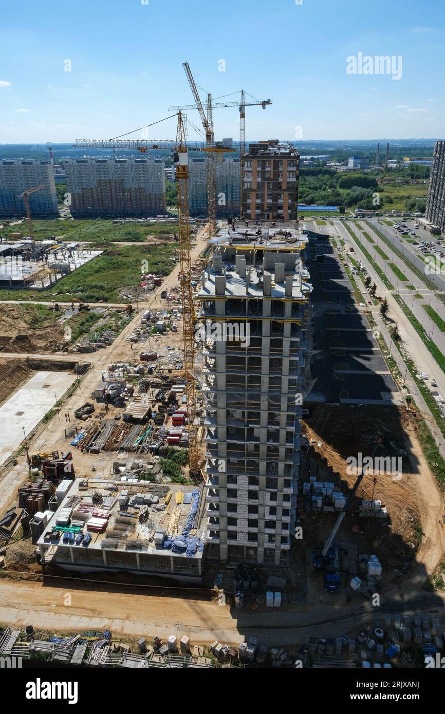 Construction of modern high-rise residential buildings Stock Photo - Alamy