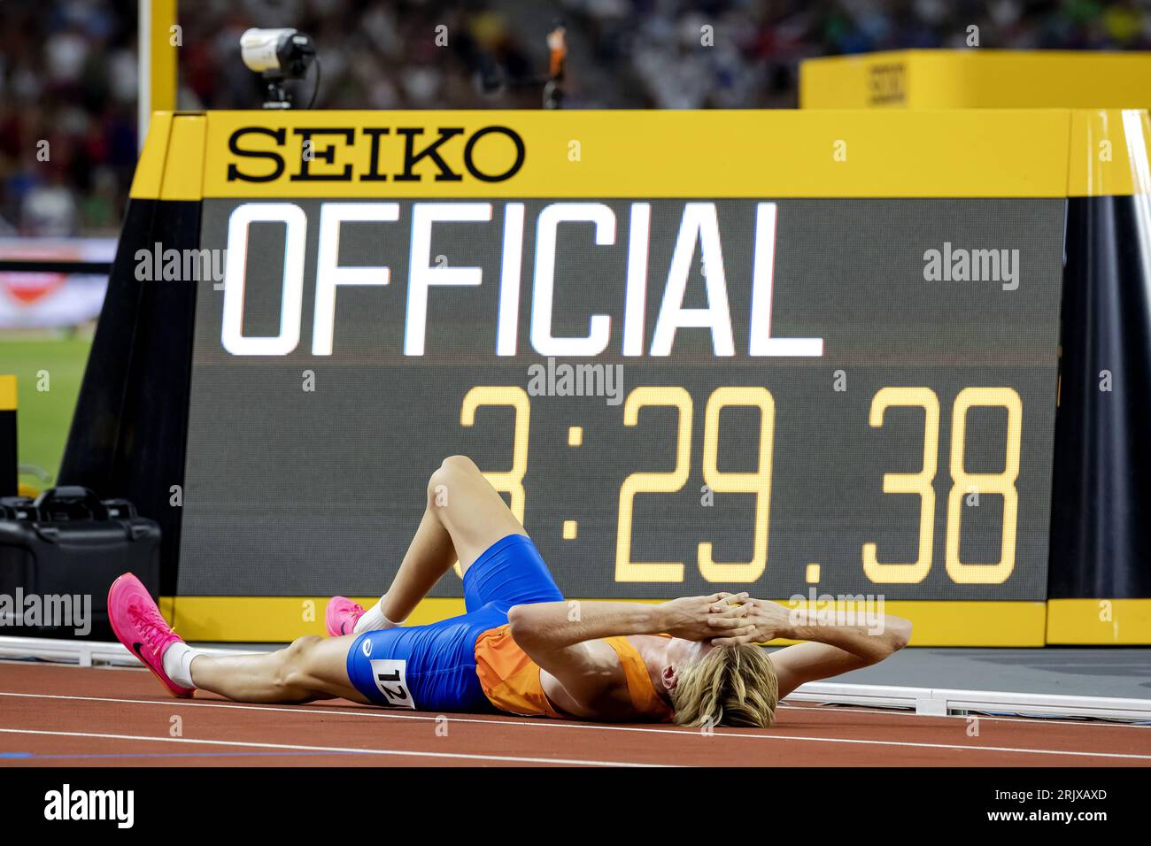 Budapest, Hungary. 23rd Aug, 2023. BUDAPEST - Niels Laros in action ...