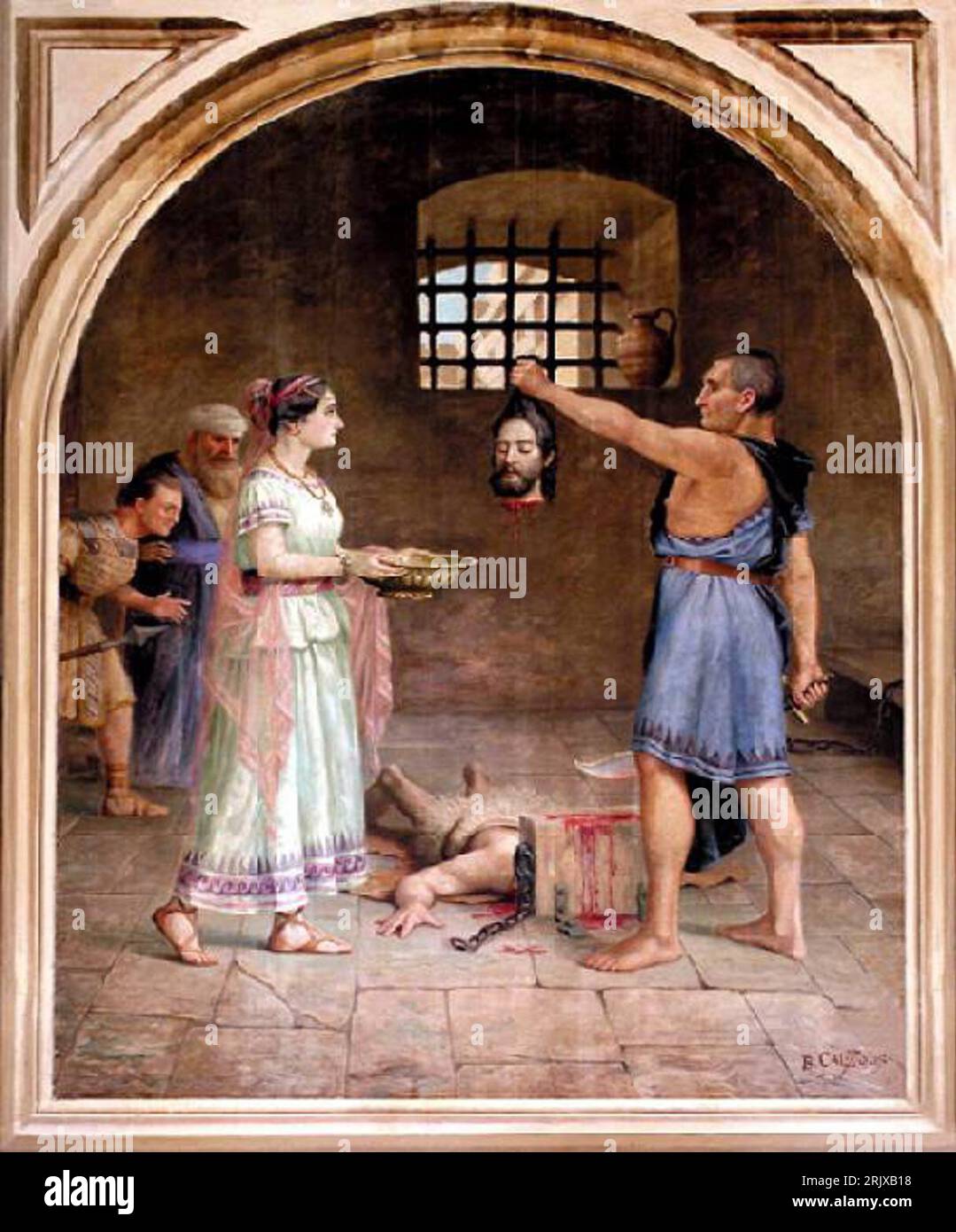 Beheading of St. John the Baptist 1924 by Benedito Calixto Stock Photo ...