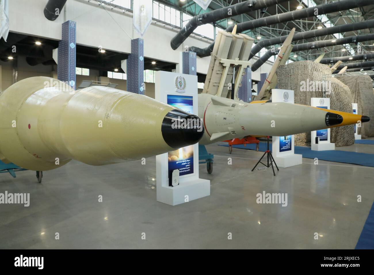 Tehran, Iran. 23rd Aug, 2023. Iran's domestically built missiles are ...
