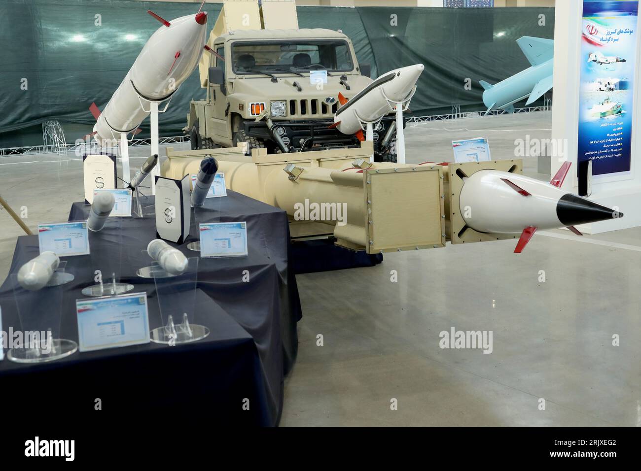 Tehran, Iran. 23rd Aug, 2023. Iran's domestically built missiles are ...