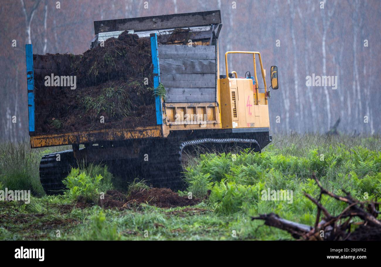 Peat harvesting tractor hi-res stock photography and images - Alamy