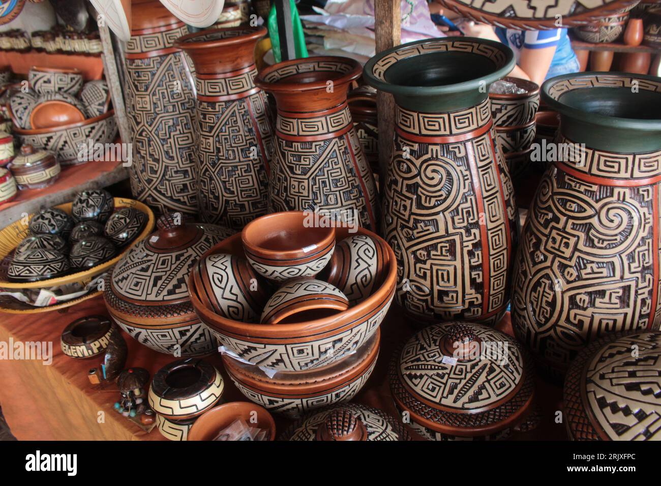 Marajoara Indigenous Ceramic Jugs, indigenous handicraft, from the ...
