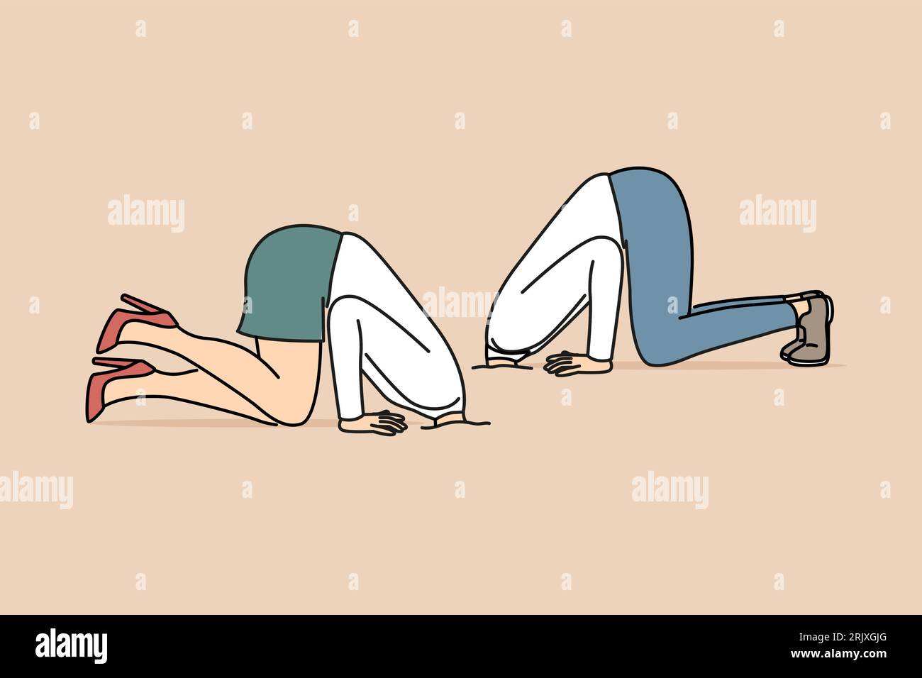 Cowardice Stock Vector Images - Alamy