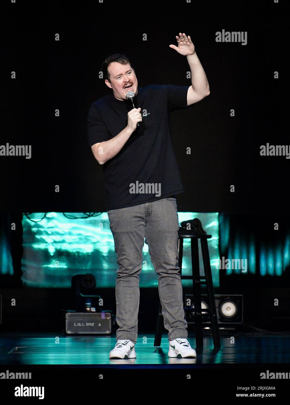 Shane Gillis performs at Madison Square Garden during Dave Chappelle's ...