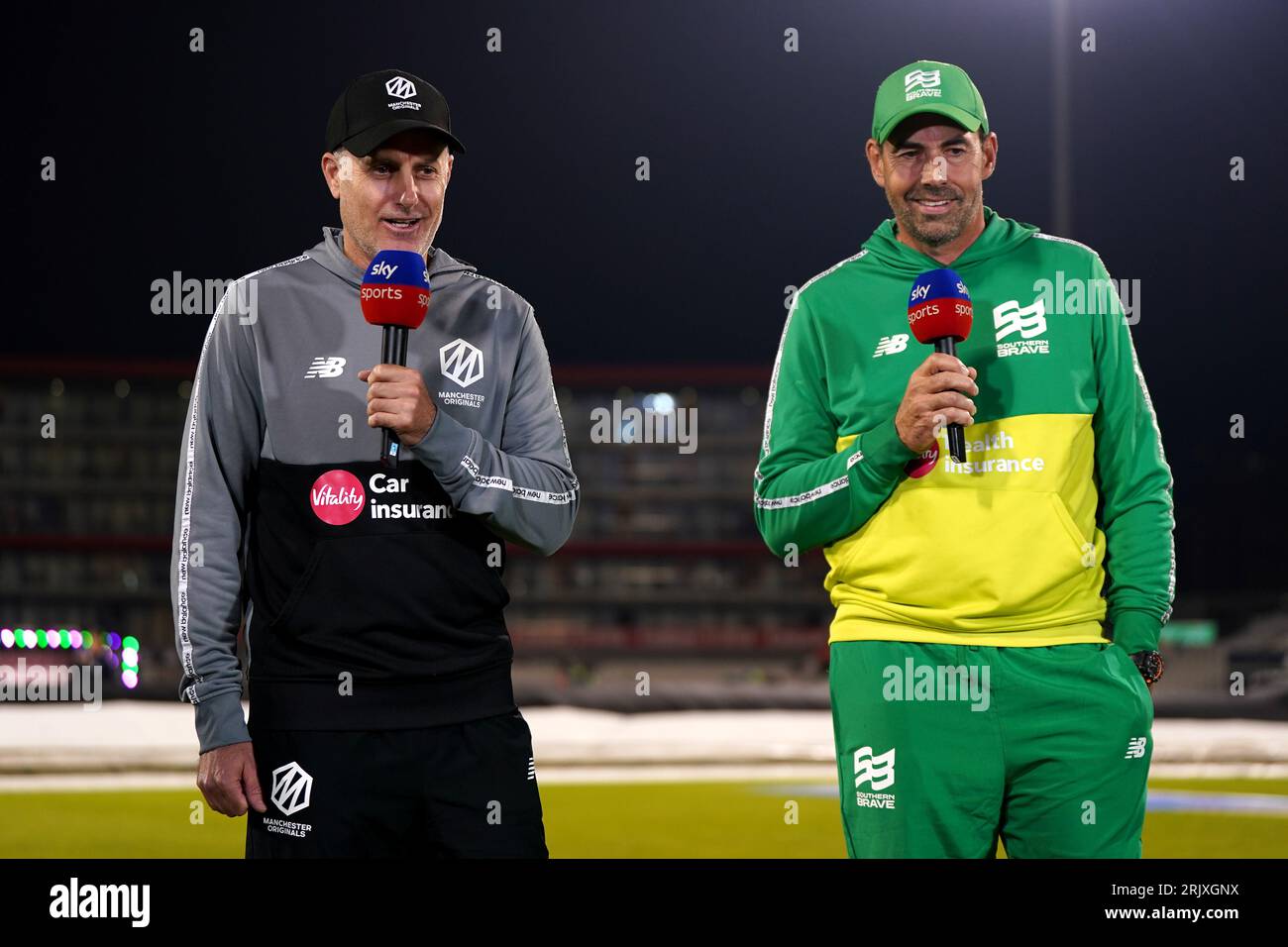 Manchester Originals coach Simon Katich (left) and Southern Brave coach ...