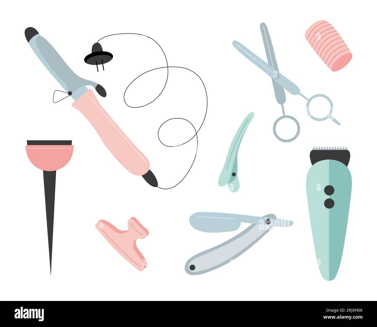 Scissors icon in different Stock Vector Images - Alamy