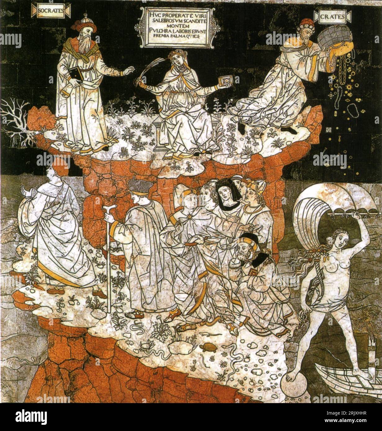 Allégorie de la colline de la Sagesse 1500s by Pinturicchio Stock Photo ...