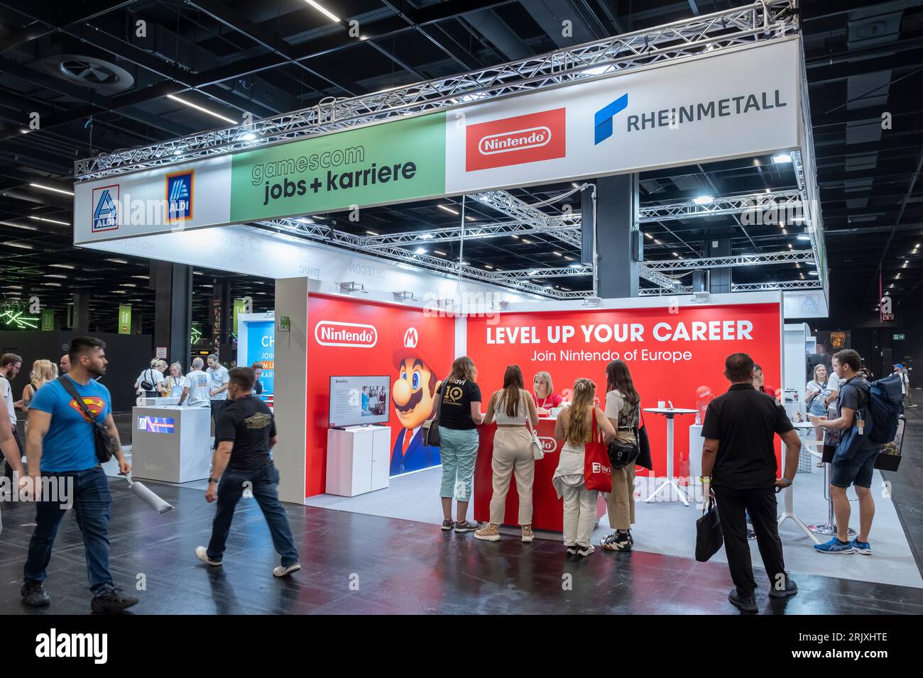 Opening day of Gamescom, the world's largest trade fair for computer and video games in Cologne ...