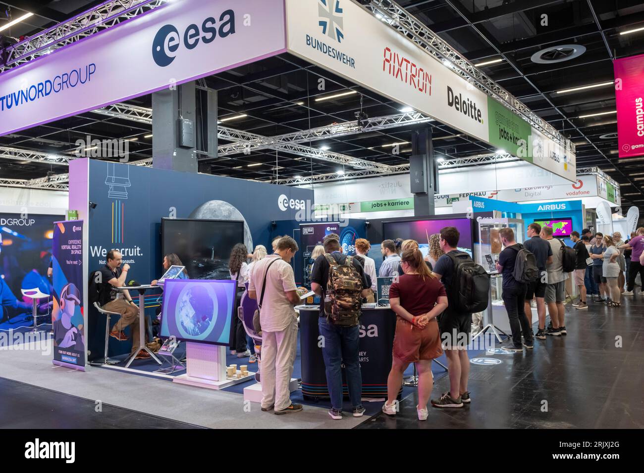 Opening day of Gamescom, the world's largest trade fair for computer and video games in Cologne ...