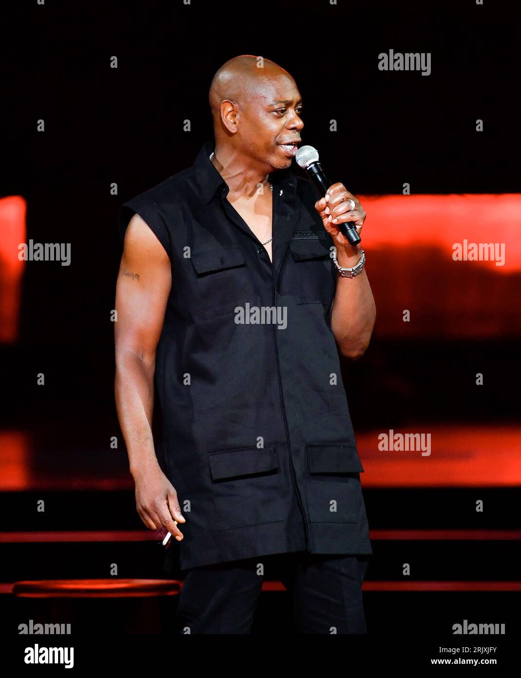 Comedian Dave Chappelle performs at Madison Square Garden during his ...
