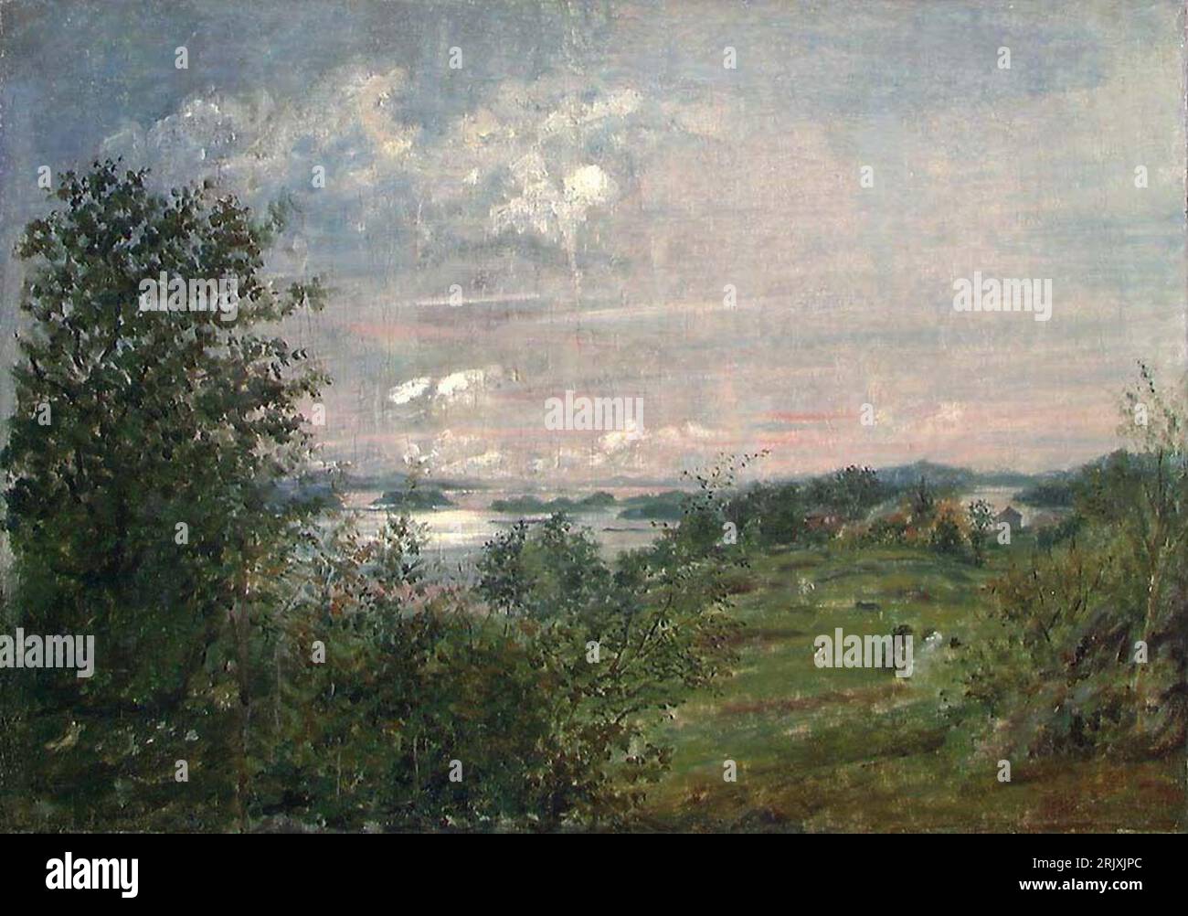 Coastal Landscape presumably 1860 by Mathias Stoltenberg Stock Photo ...
