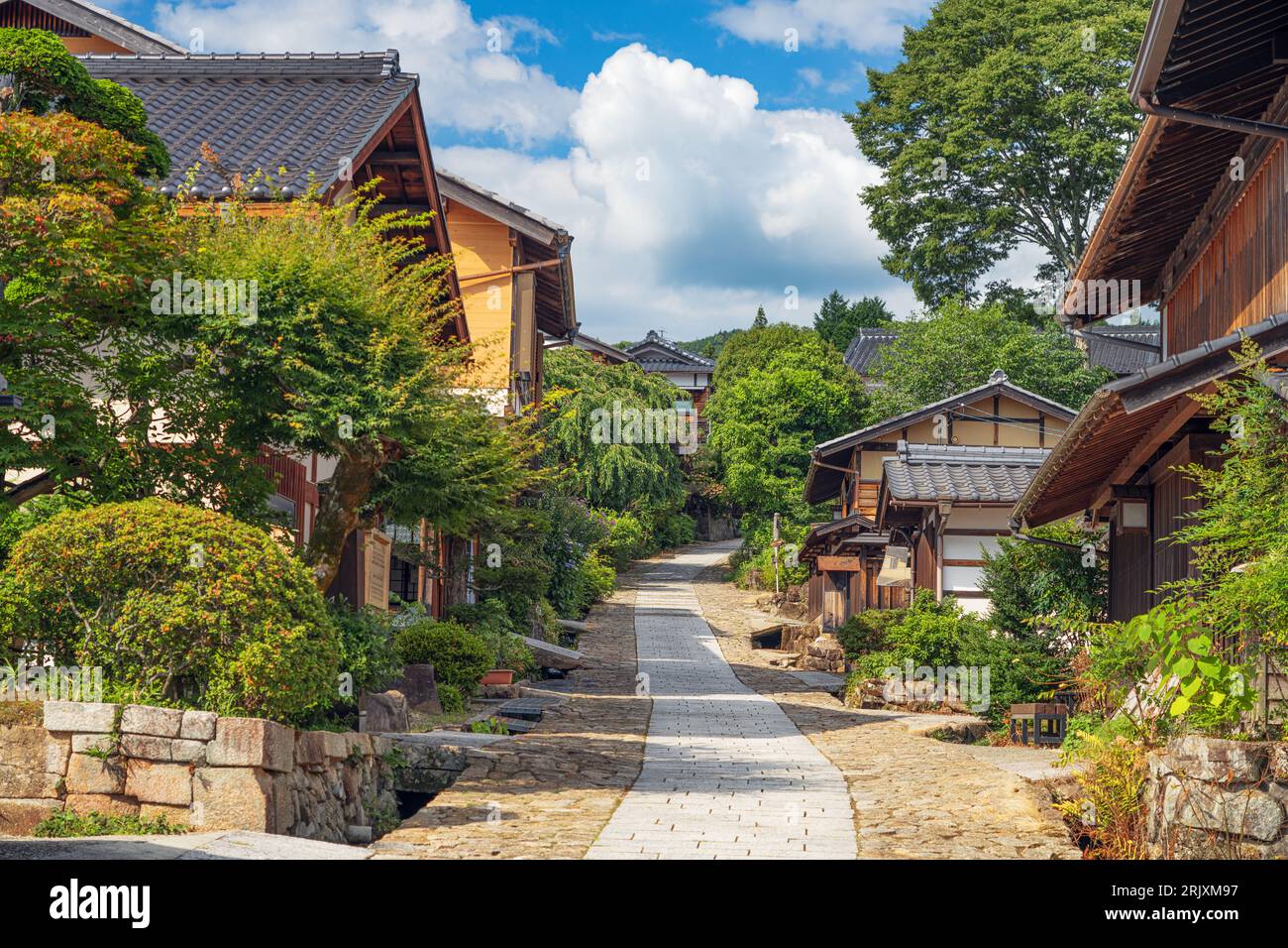 Magome, Japan Along the Nakasendo in the afternoon Stock Photo - Alamy