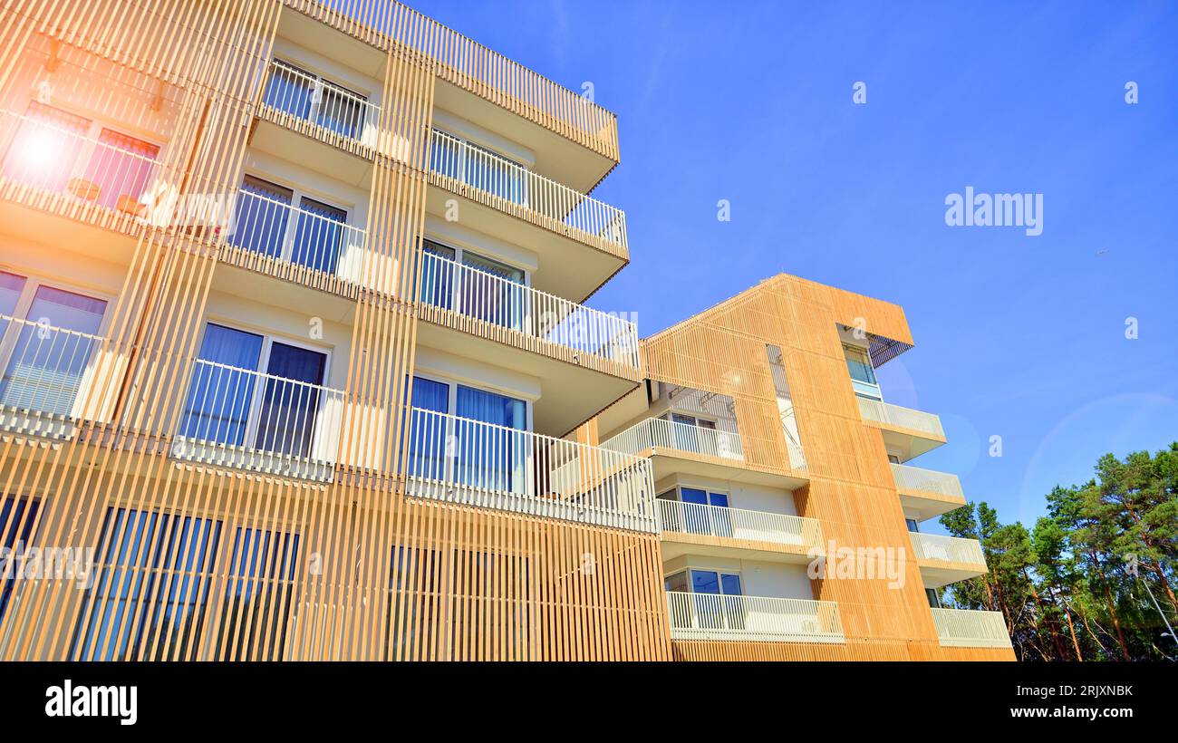 Luxury modern residential apartment building complex Stock Photo - Alamy