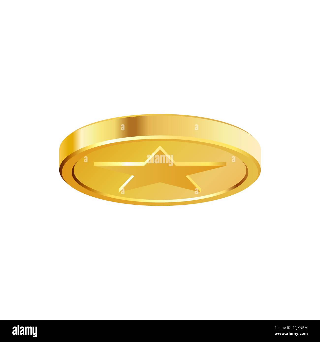 Golden money. Rotating gold coin Stock Vector Image & Art - Alamy