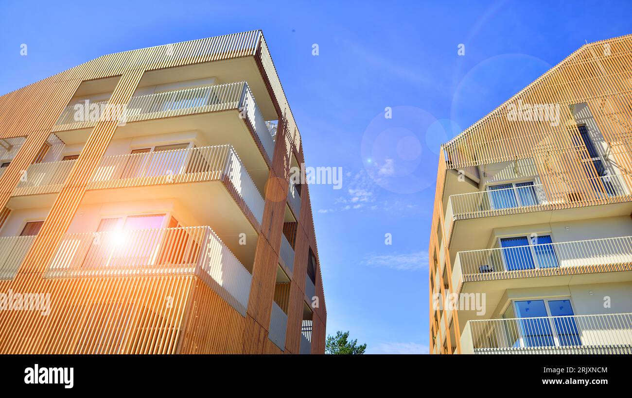 Luxury modern residential apartment building complex Stock Photo - Alamy